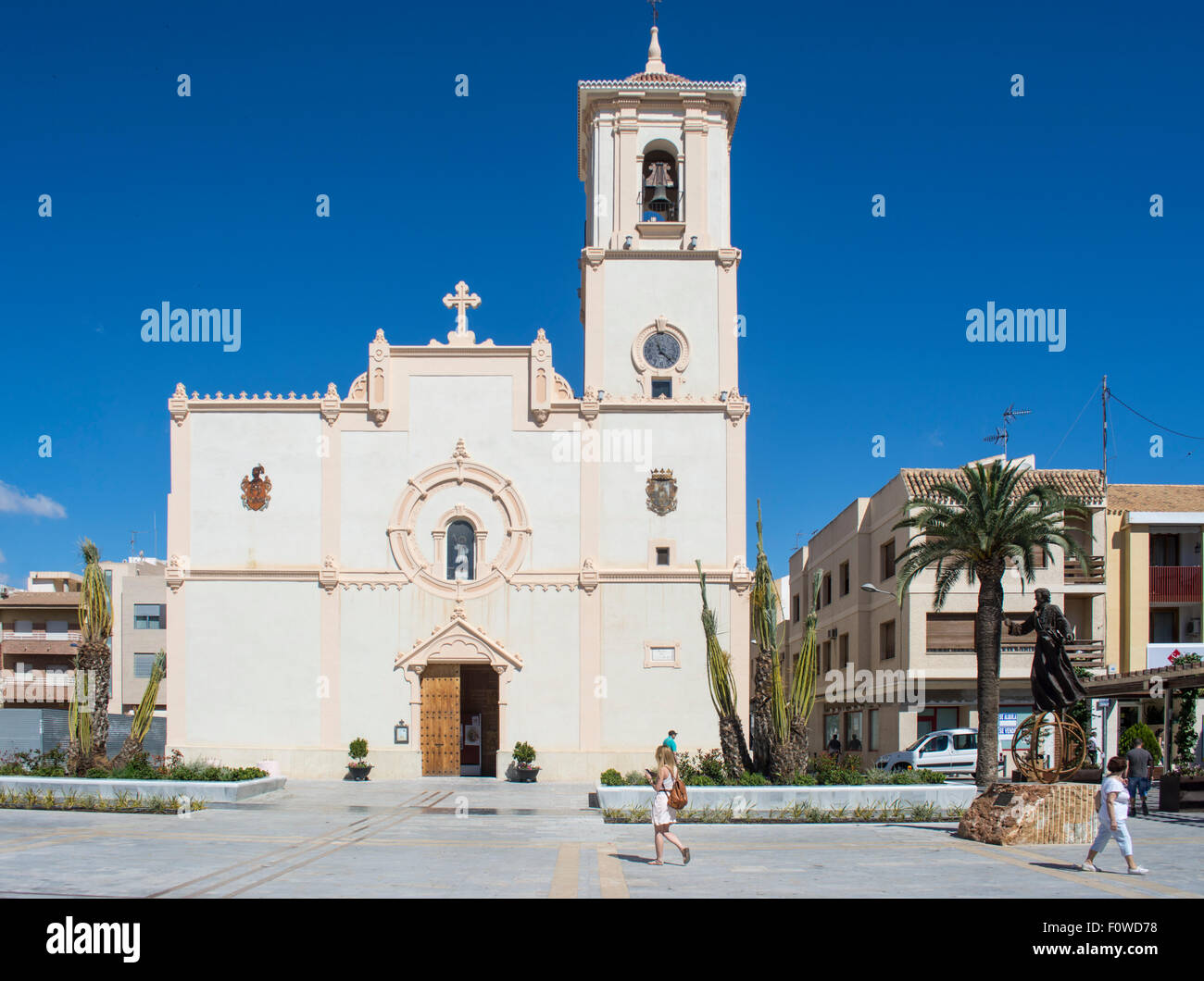 The Parroquia San Francisco Javier church in the centre of San Javier ...
