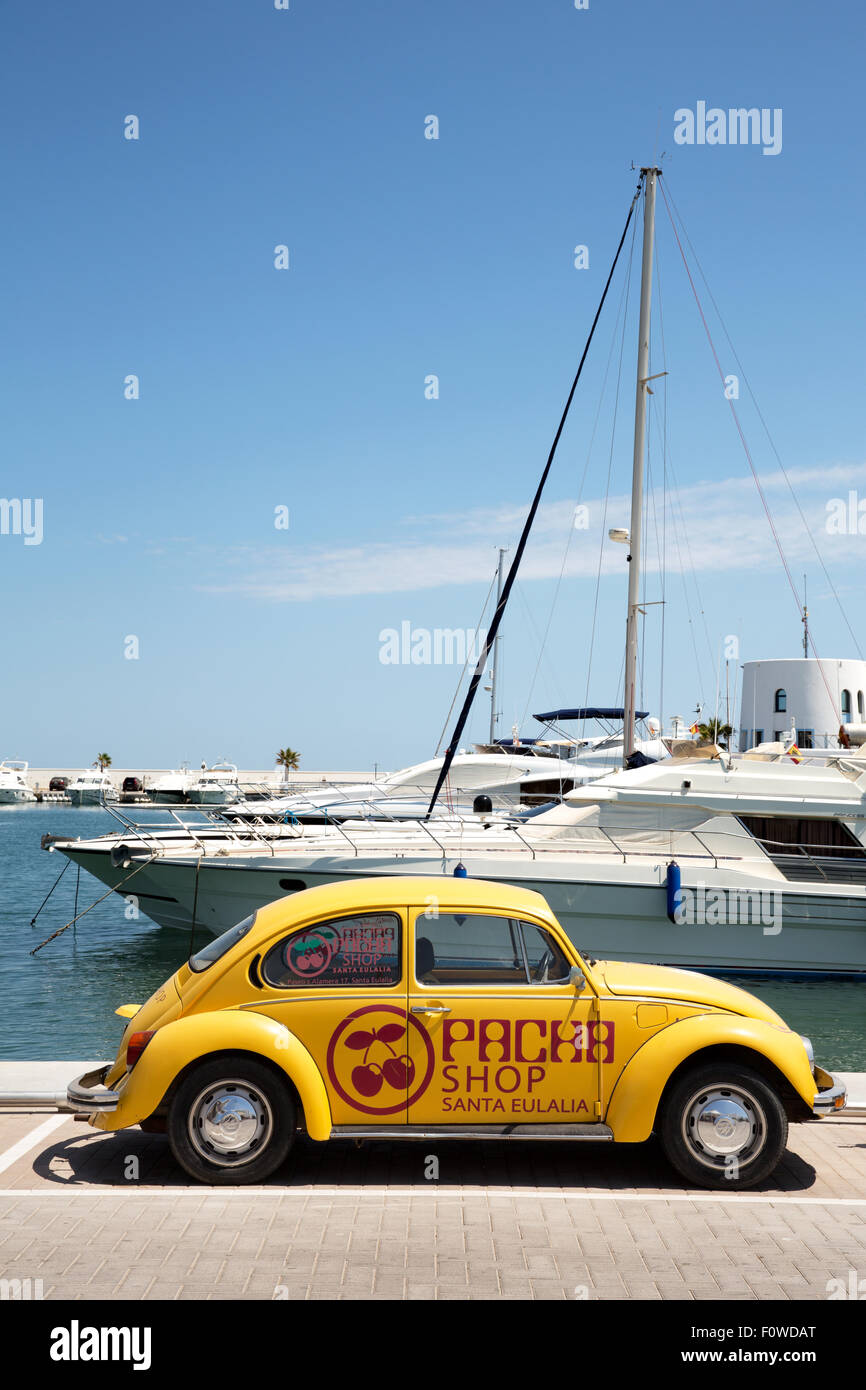 Pasha, Beetle car advertising the Pasha shop in Ibiza Stock Photo - Alamy