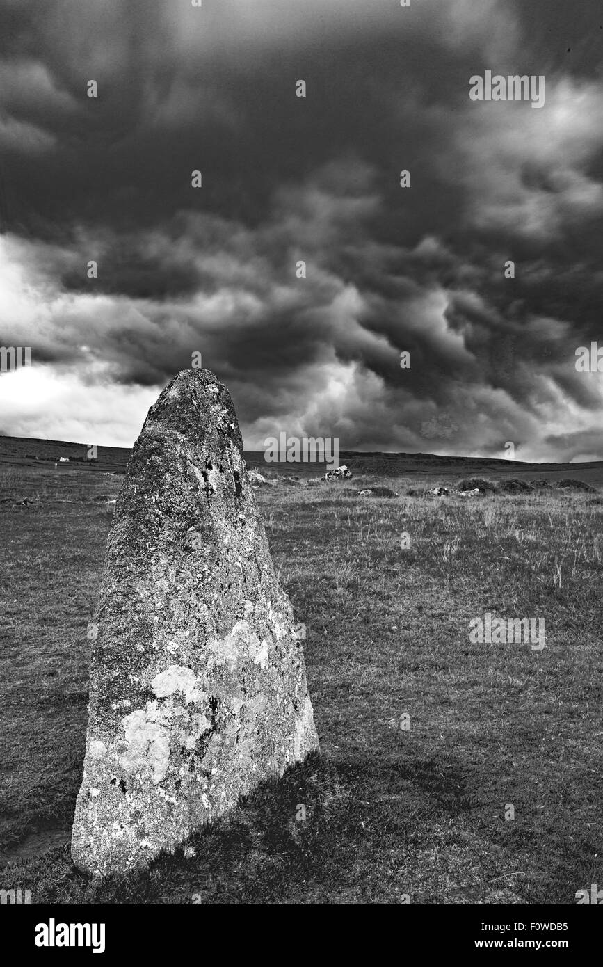 Dartmoor stone rows hi-res stock photography and images - Alamy