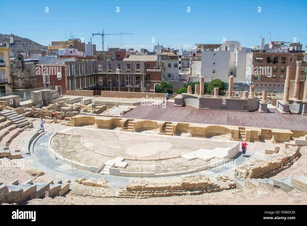 Roman Amphitheatre of Carthago Nova and Cathedral ruins of Cartagena in ...