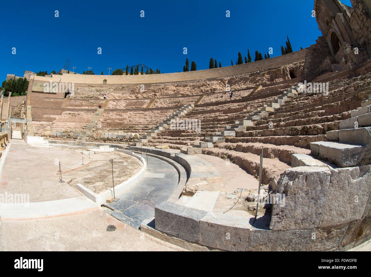Roman Amphitheatre of Carthago Nova and Cathedral ruins of Cartagena in ...