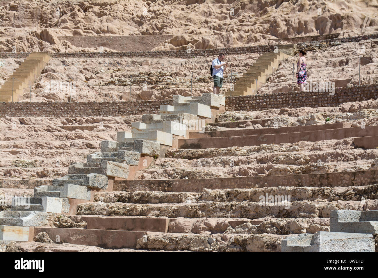 Roman Amphitheatre of Carthago Nova and Cathedral ruins of Cartagena in ...