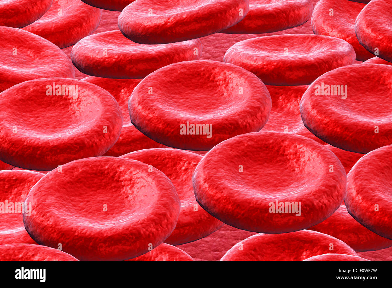 3d render red blood cells - science and medical concept Stock Photo - Alamy