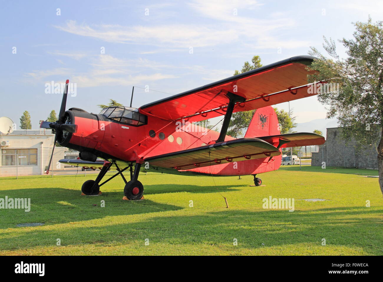 Antonov AN-2 passenger biplane at Tirana International Airport Nënë ...