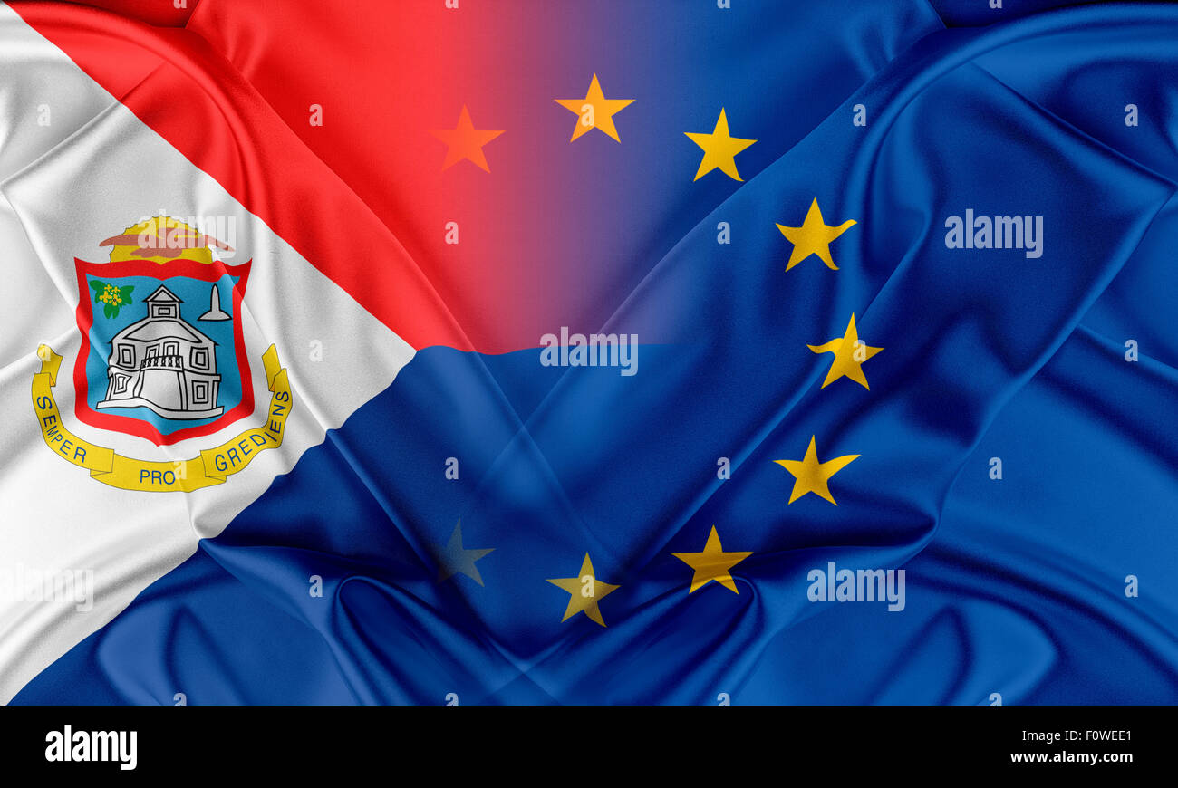Sint maarten flag hi-res stock photography and images - Alamy