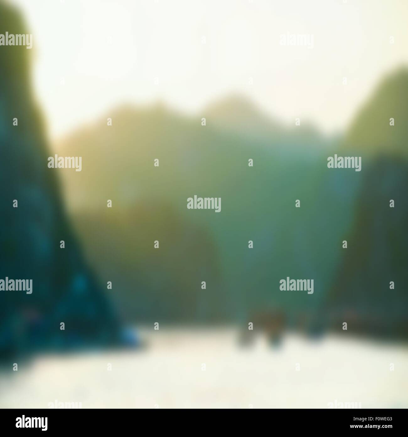 Beautiful view bay rock Stock Vector Images - Alamy