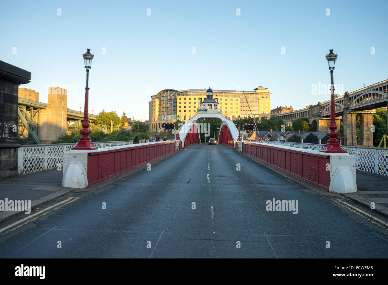 The Swing Bridge, a swing bridge spanning the River Tyne between ...