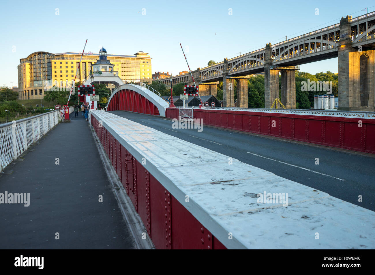 The Swing Bridge, a swing bridge spanning the River Tyne between ...