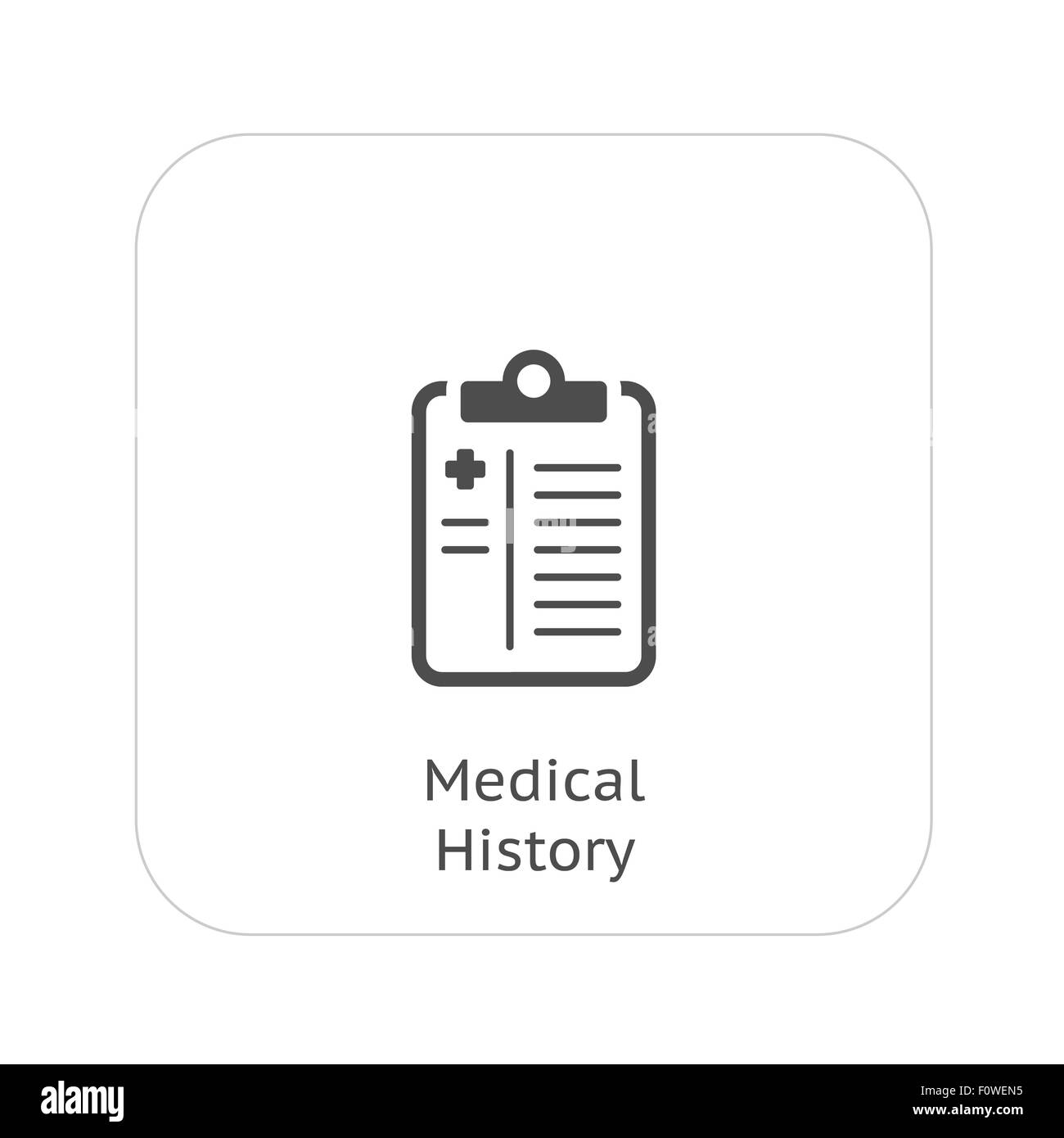 Medical History And Medical Services Icon Flat Design Isolated Stock medical-history-and-medical-services-icon-flat-design-isolated-stock