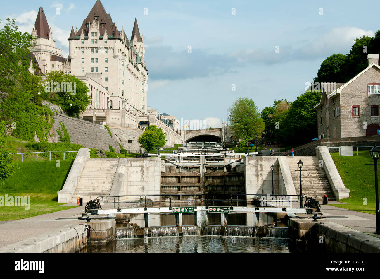 Rideau Canal Locks - Ottawa - Canada Stock Photo - Alamy
