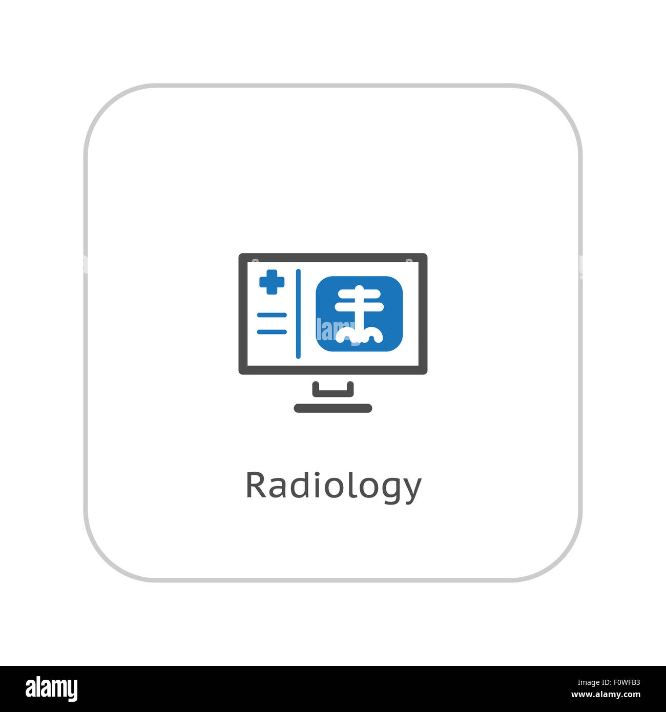 Radiology and Medical Services Icon. Flat Design. Isolated Stock Photo ...