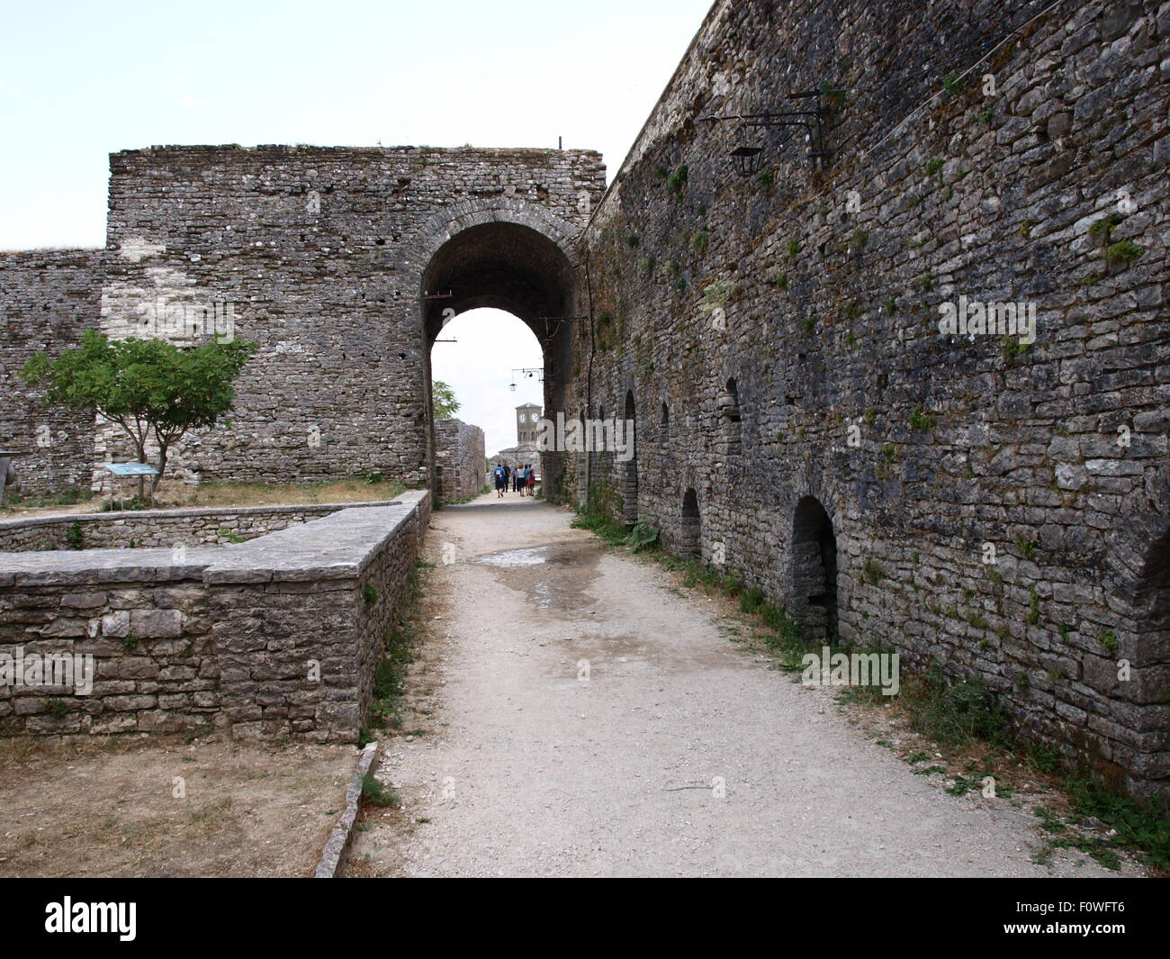 Gjirokastra, Albania, the medieval castle. Formerly fortress, prison ...
