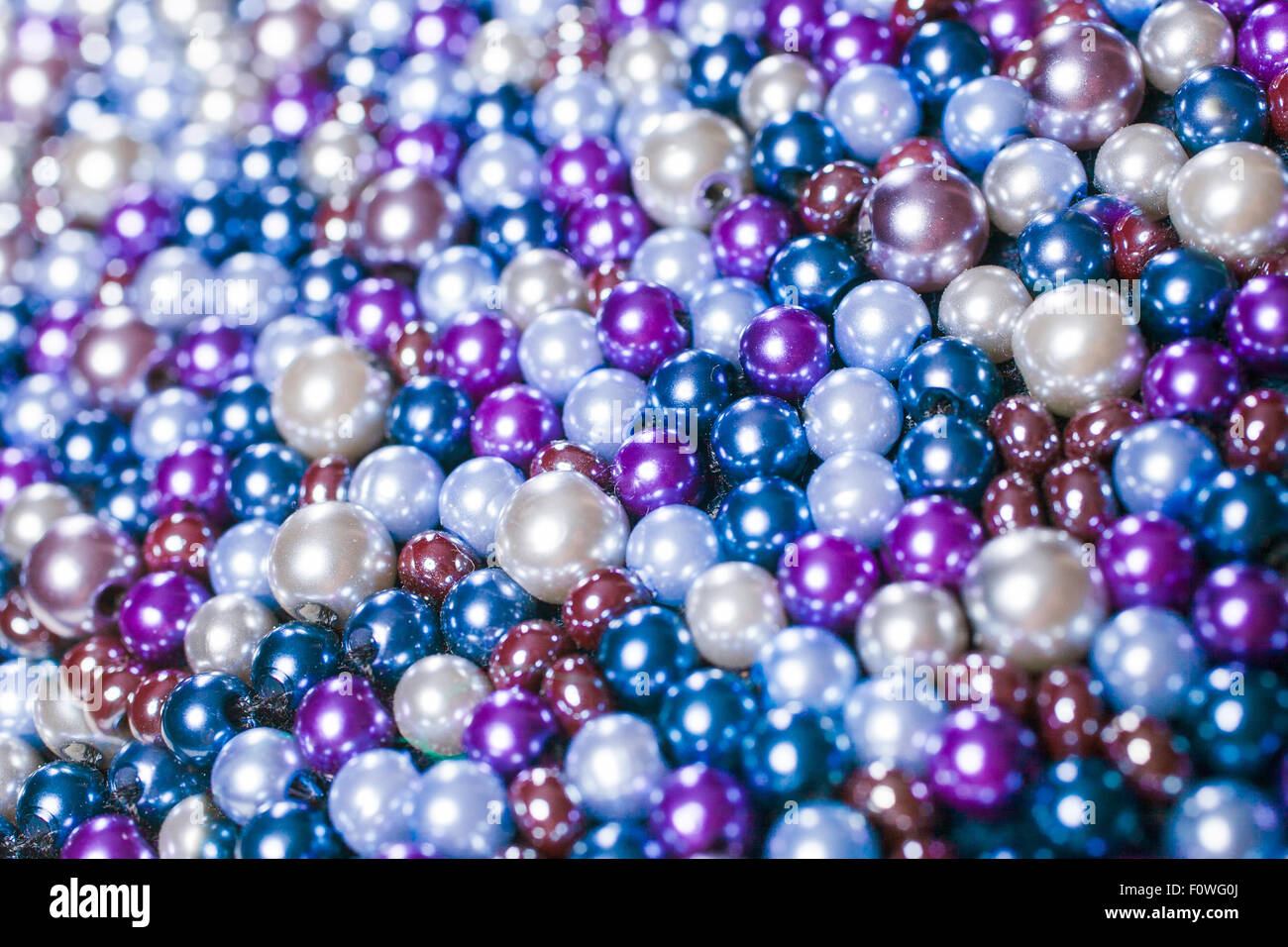 Pile purple balls of bead suitable for background and texture Stock ...
