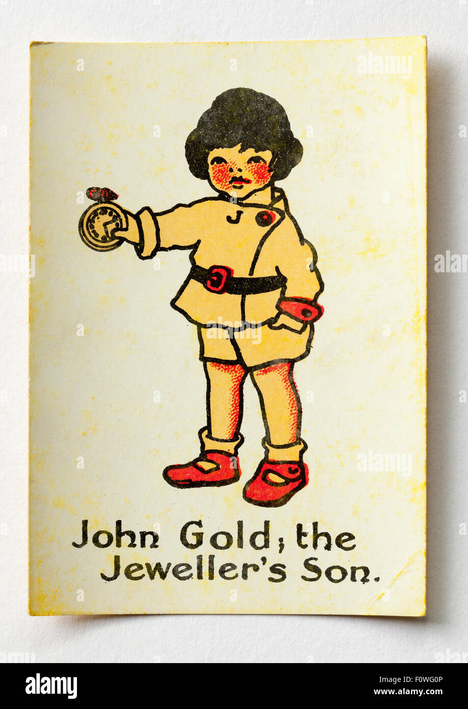 John Gold the Jewellers Son from pack Happy Familes Playing Cards Stock ...