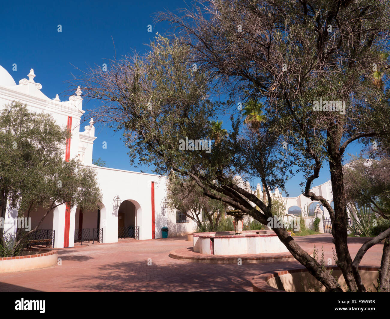 San Xavier del Bac the Spanish Catholic Mission Tucson Arizona Stock ...