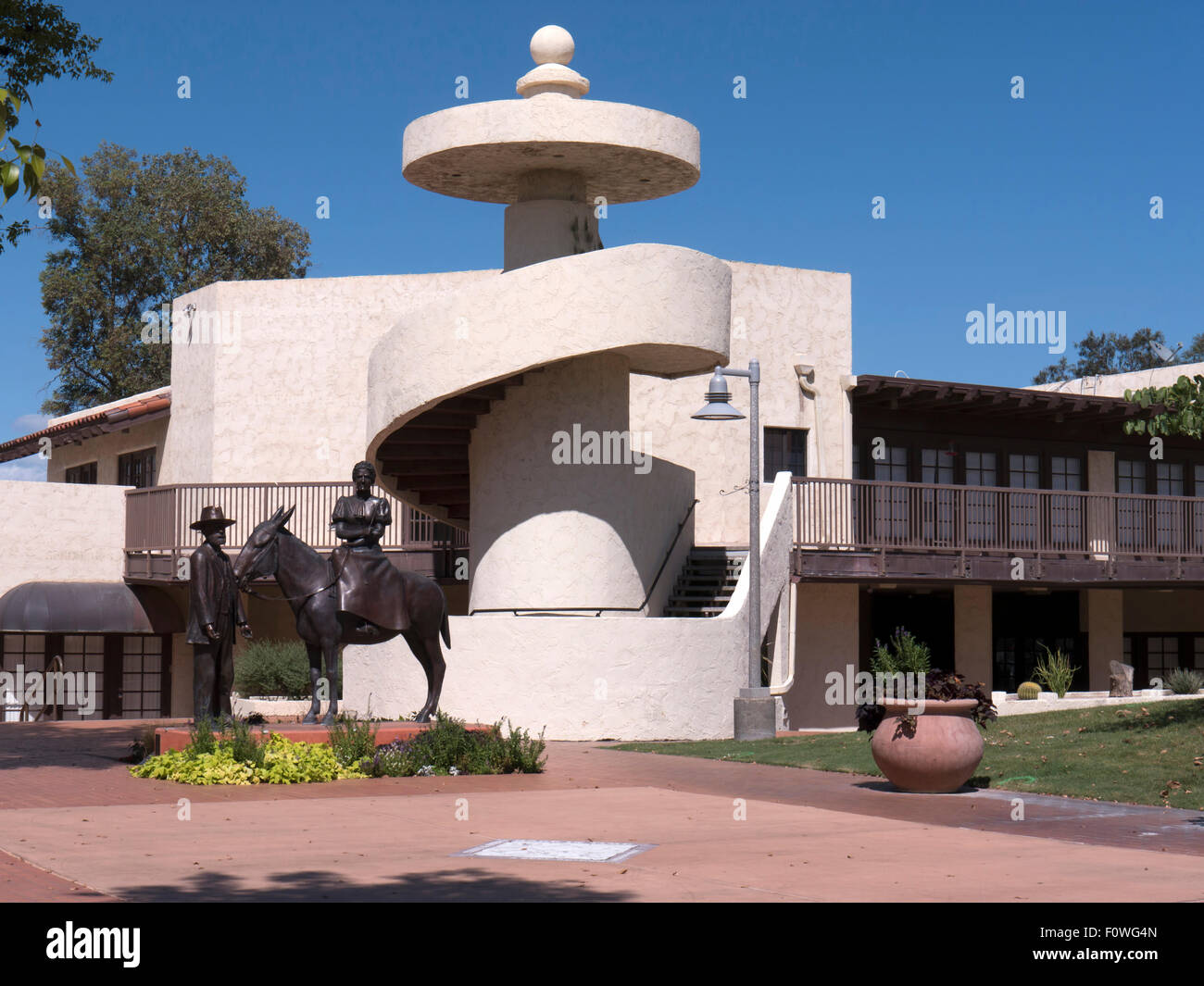 Statue of the Founder of Scottsdale in Arizona on the outskirts of ...