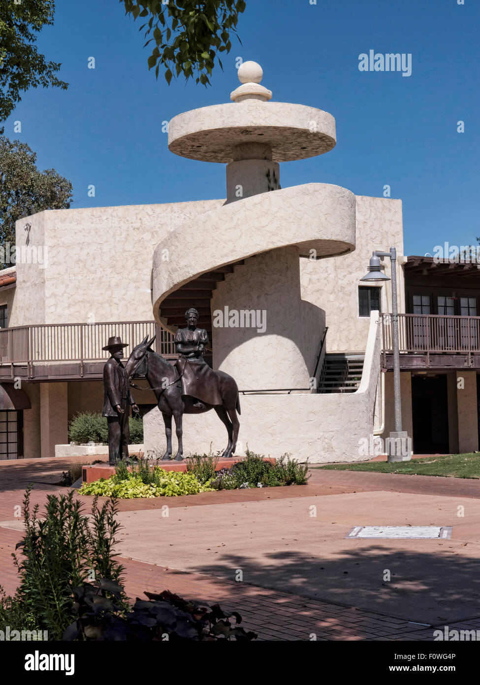 Statue of the Founder of Scottsdale in Arizona on the outskirts of ...