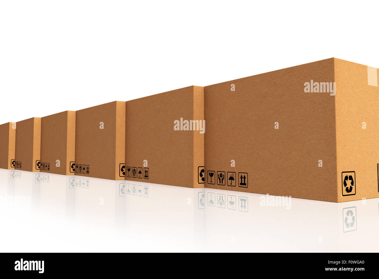 Cardboard boxes. Cargo, delivery and transportation logistics storage ...