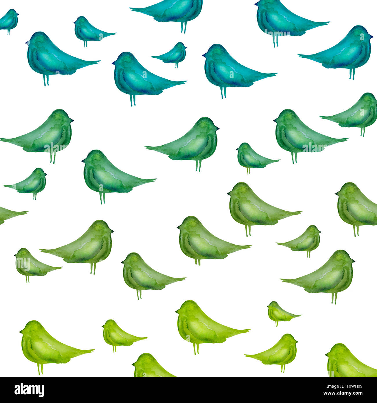Watercolor birds hi-res stock photography and images - Alamy