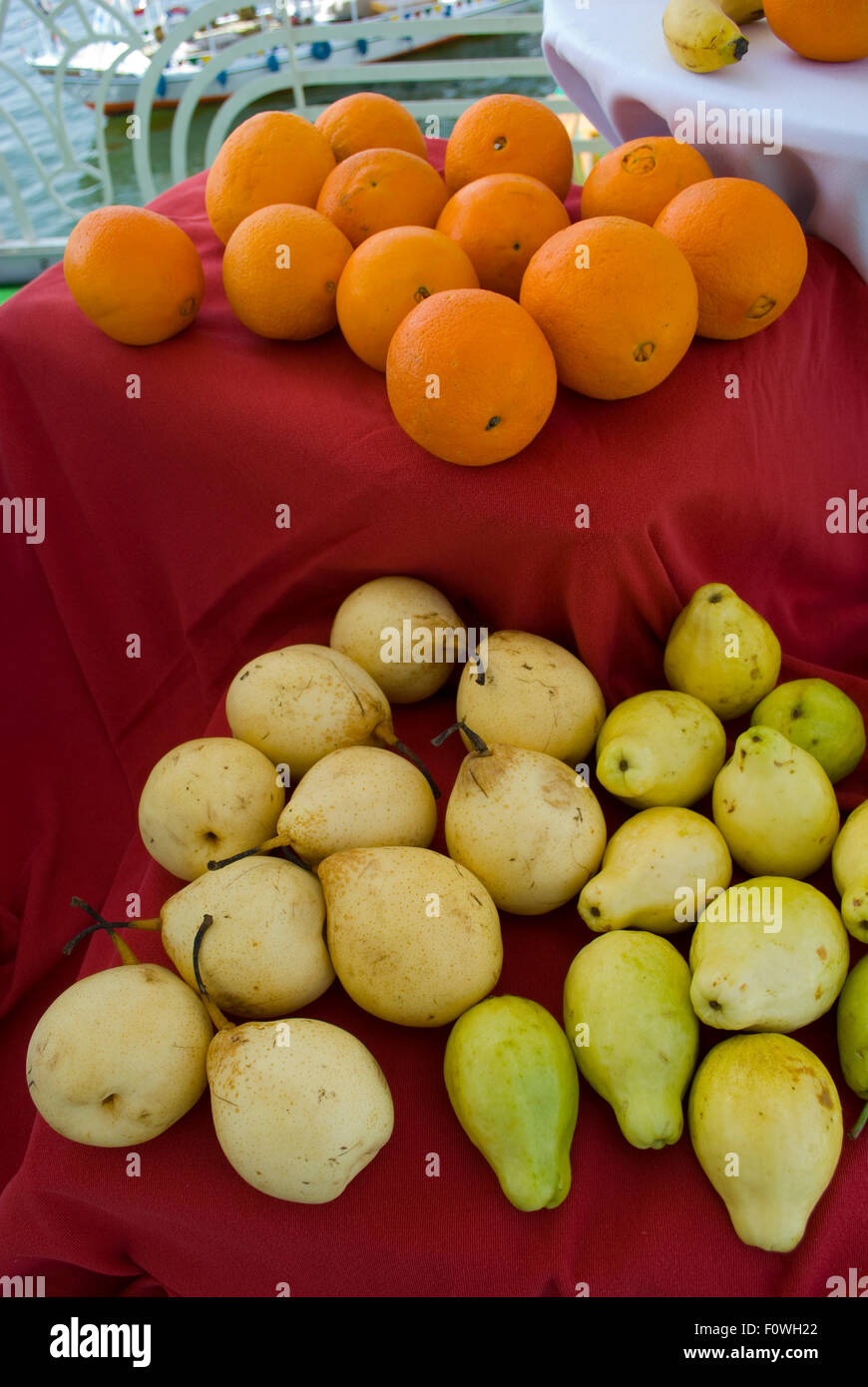 Fruit laid out a hotel buffet, Luxor,Egypt Stock Photo - Alamy