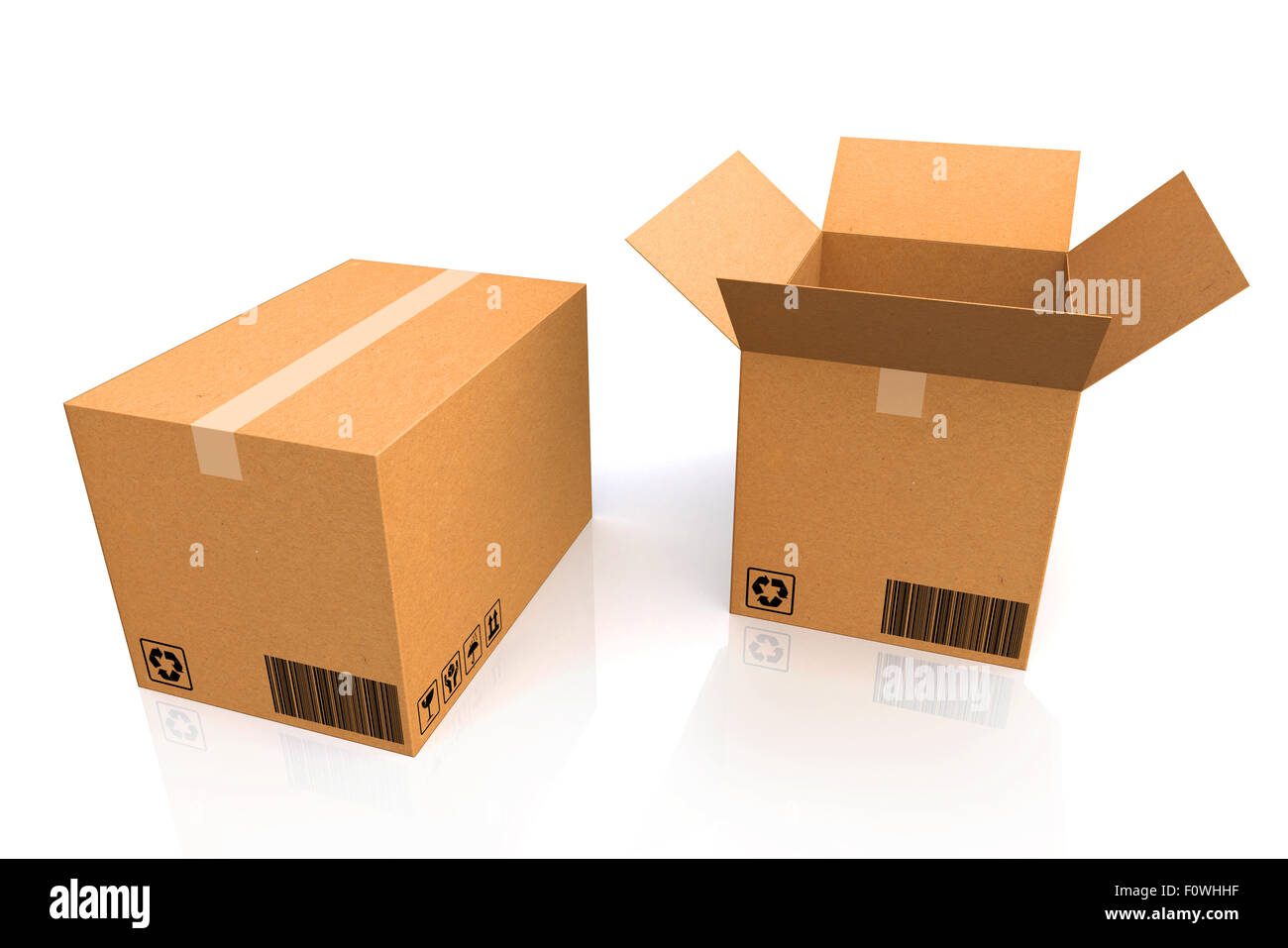Cardboard boxes. Cargo, delivery and transportation logistics storage ...