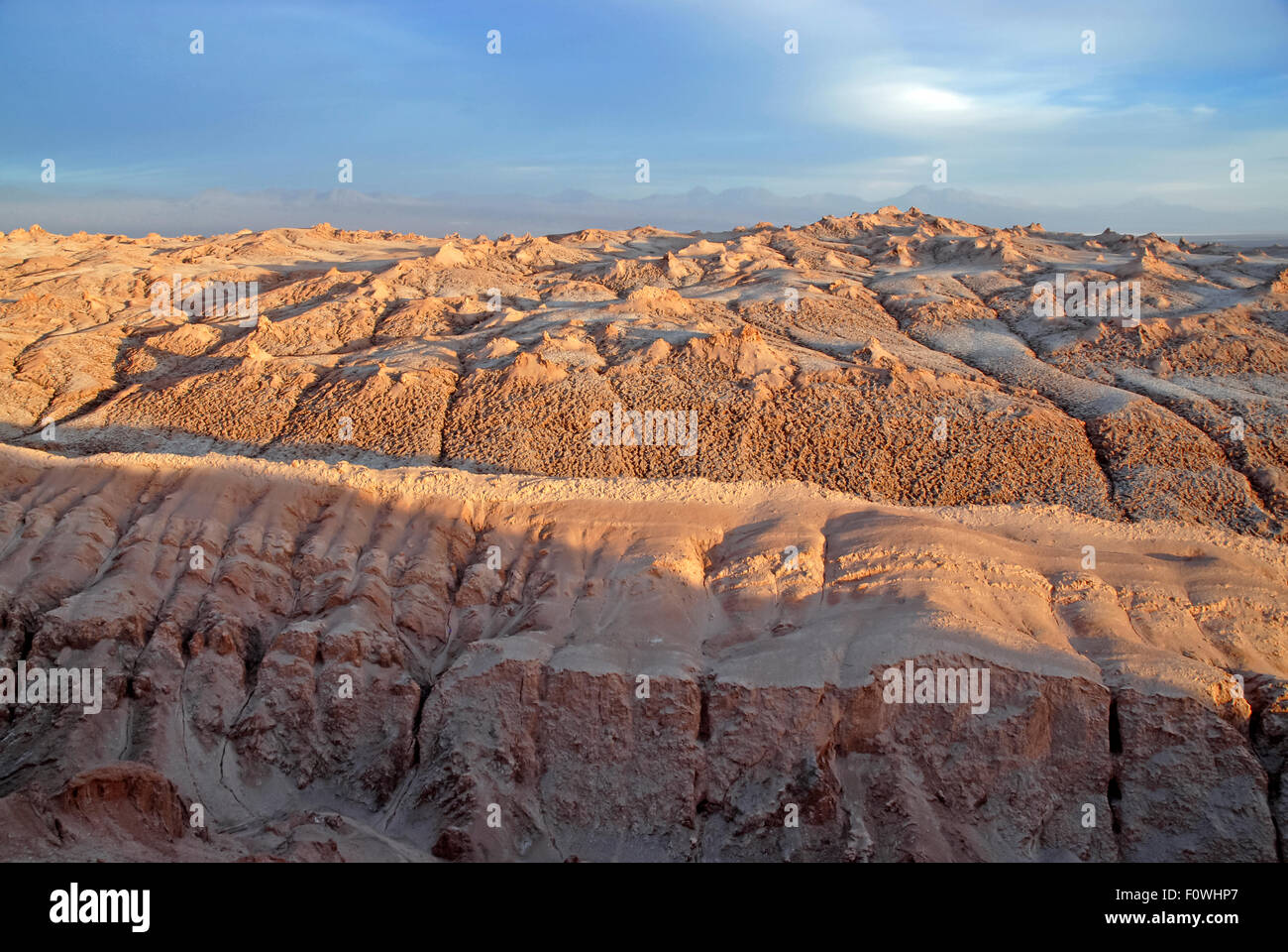 Volcanic landscape and high altitude desert in the Atacama Desert ...