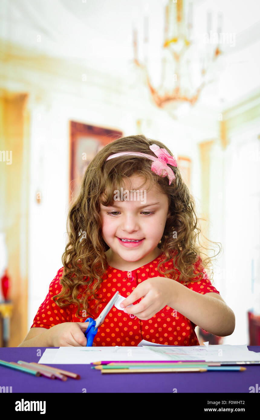 Child using sharp tool hi-res stock photography and images - Alamy