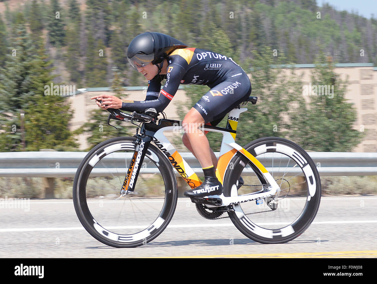 Breckenridge, Colorado, USA. 21st August, 2015. Optum rider, Ariane ...