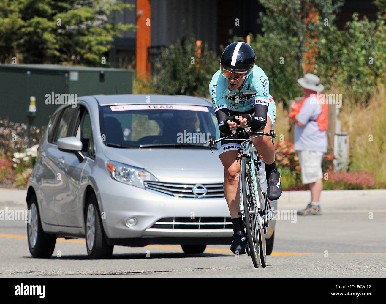 Breckenridge, Colorado, USA. 21st August, 2015. Colvita/Bianchi rider ...