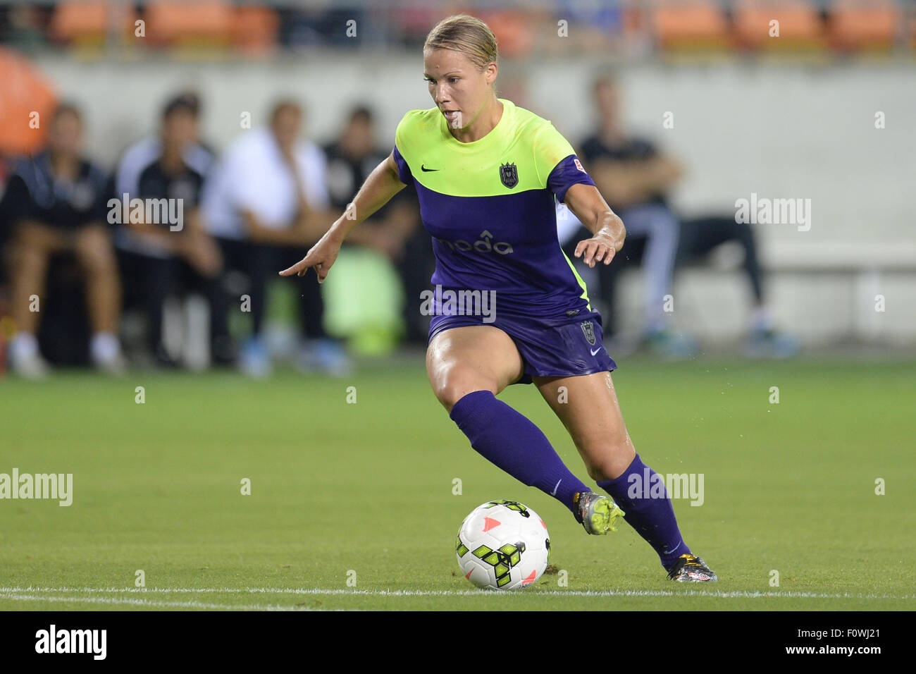 Houston, Texas, USA. 21st Aug, 2015. Seattle Reign forward Merritt ...