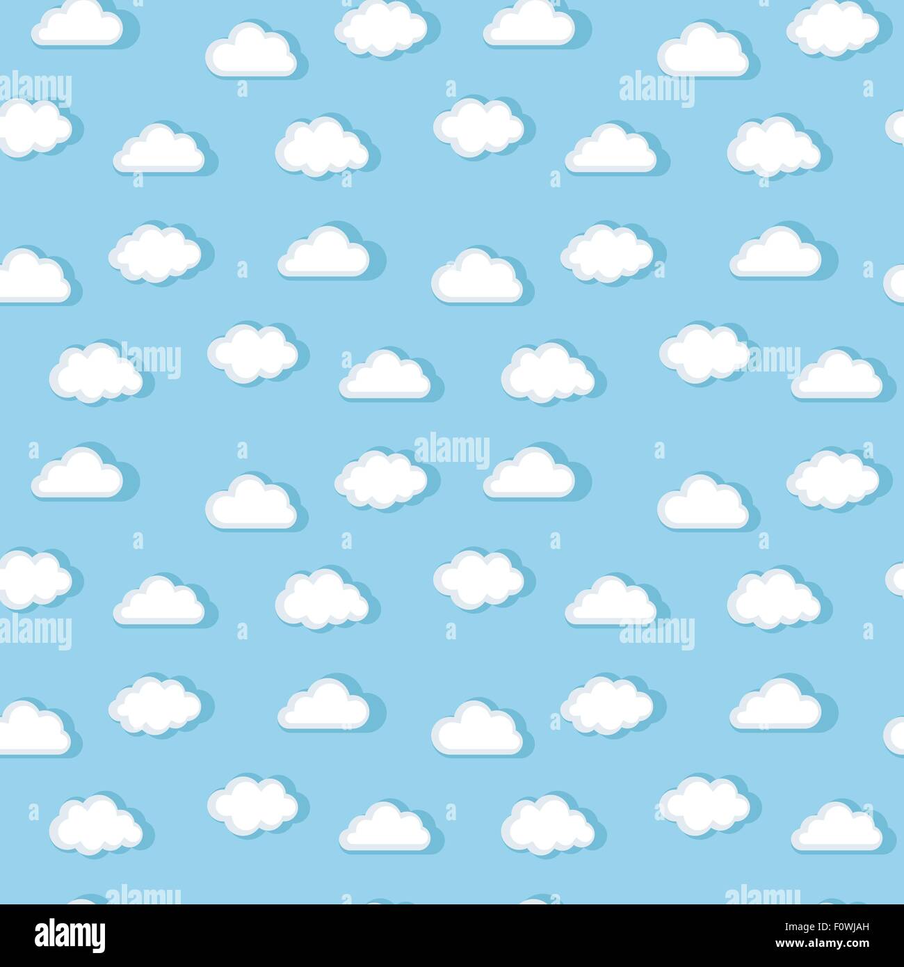 White clouds pattern Stock Vector Image & Art - Alamy