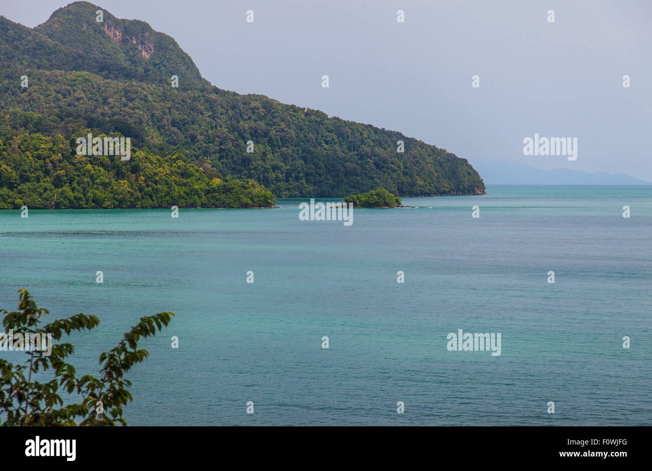 View of the Andaman Sea and Datai Bay, Langkawi, Malaysia Stock Photo ...