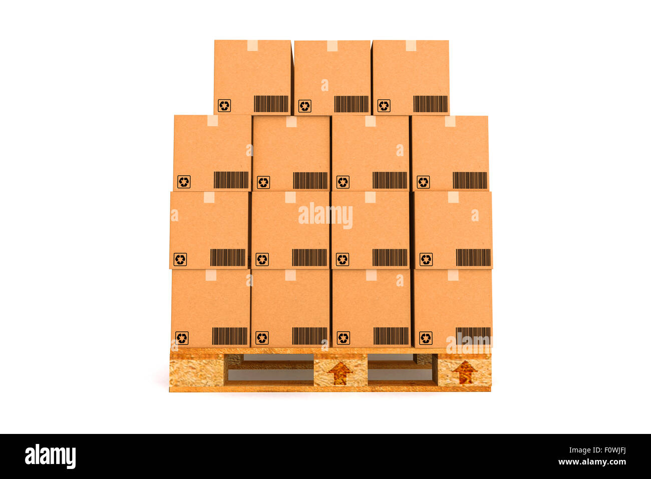 Cardboard boxes. Cargo, delivery and transportation logistics storage ...