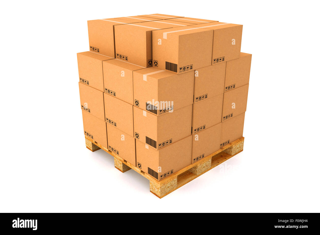Cardboard boxes. Cargo, delivery and transportation logistics storage ...