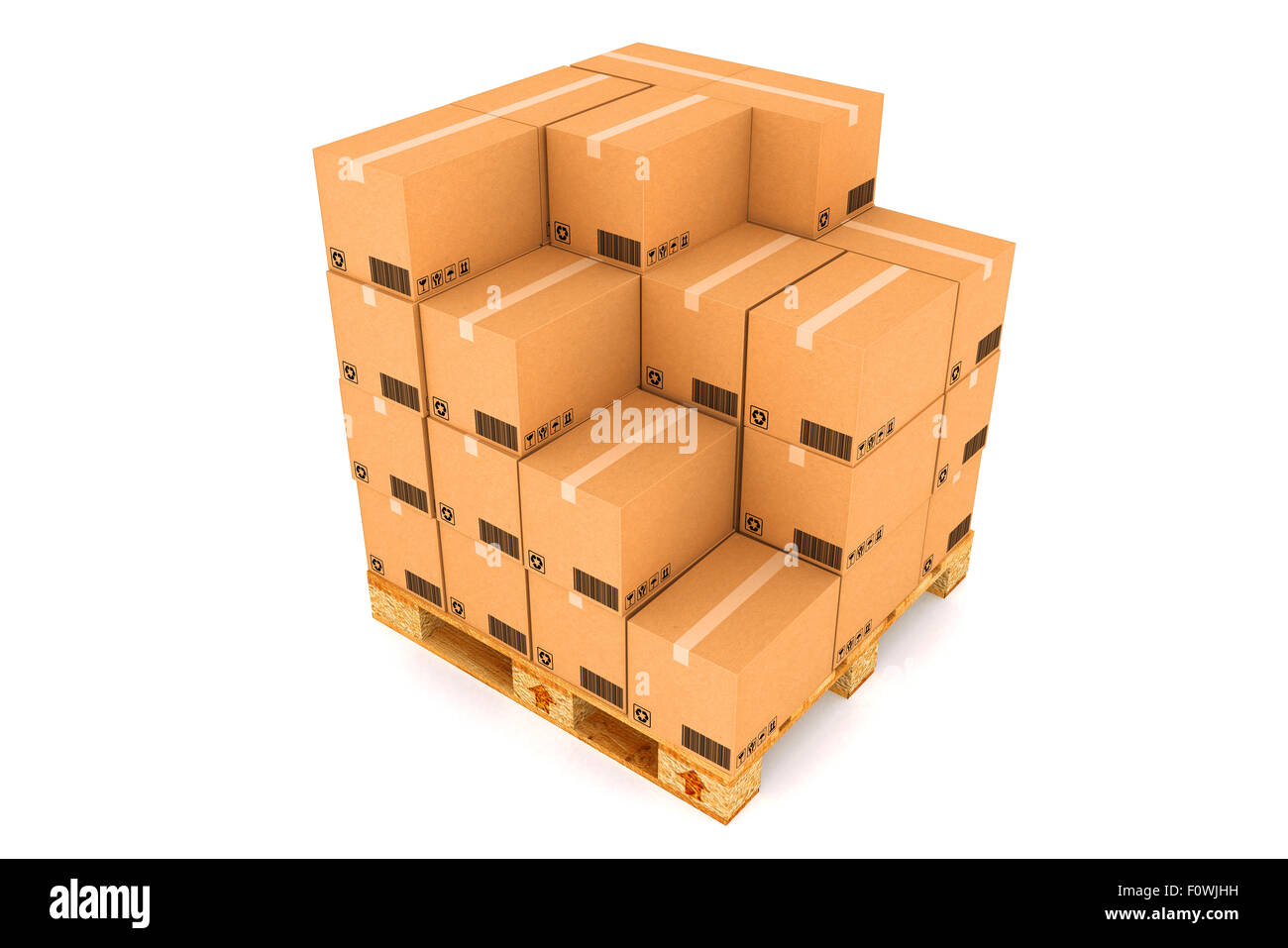 Cardboard boxes. Cargo, delivery and transportation logistics storage ...