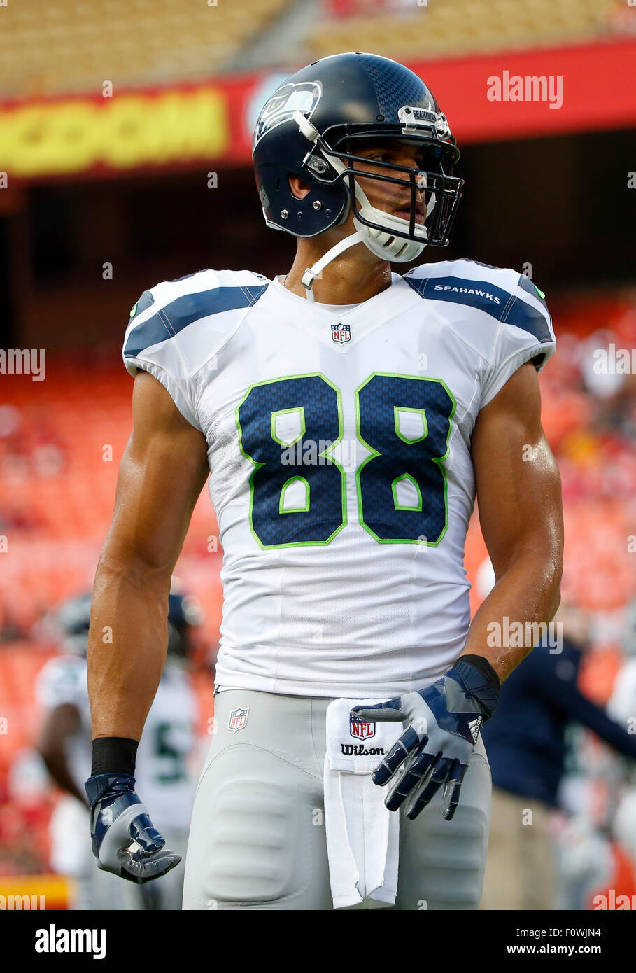 Kansas City, Missouri, USA. 21st Aug, 2015. Seattle Seahawks tight end ...