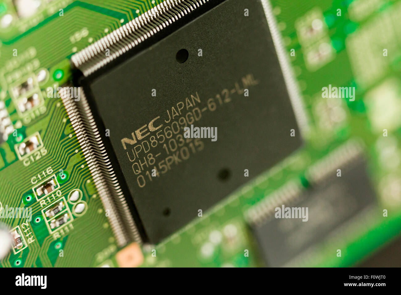 NEC USB controller on printer circuit board Stock Photo - Alamy
