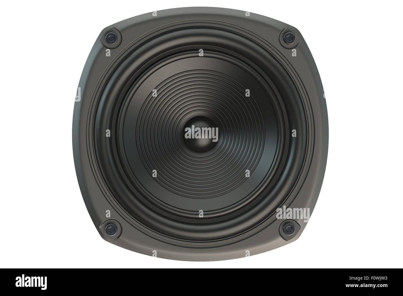 loudspeaker isolated on white background Stock Photo - Alamy