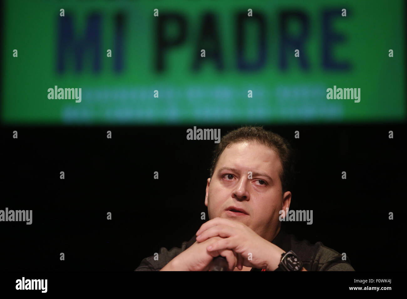 Panama City, Panama. 21st Aug, 2015. Colombian writer Juan Pablo ...