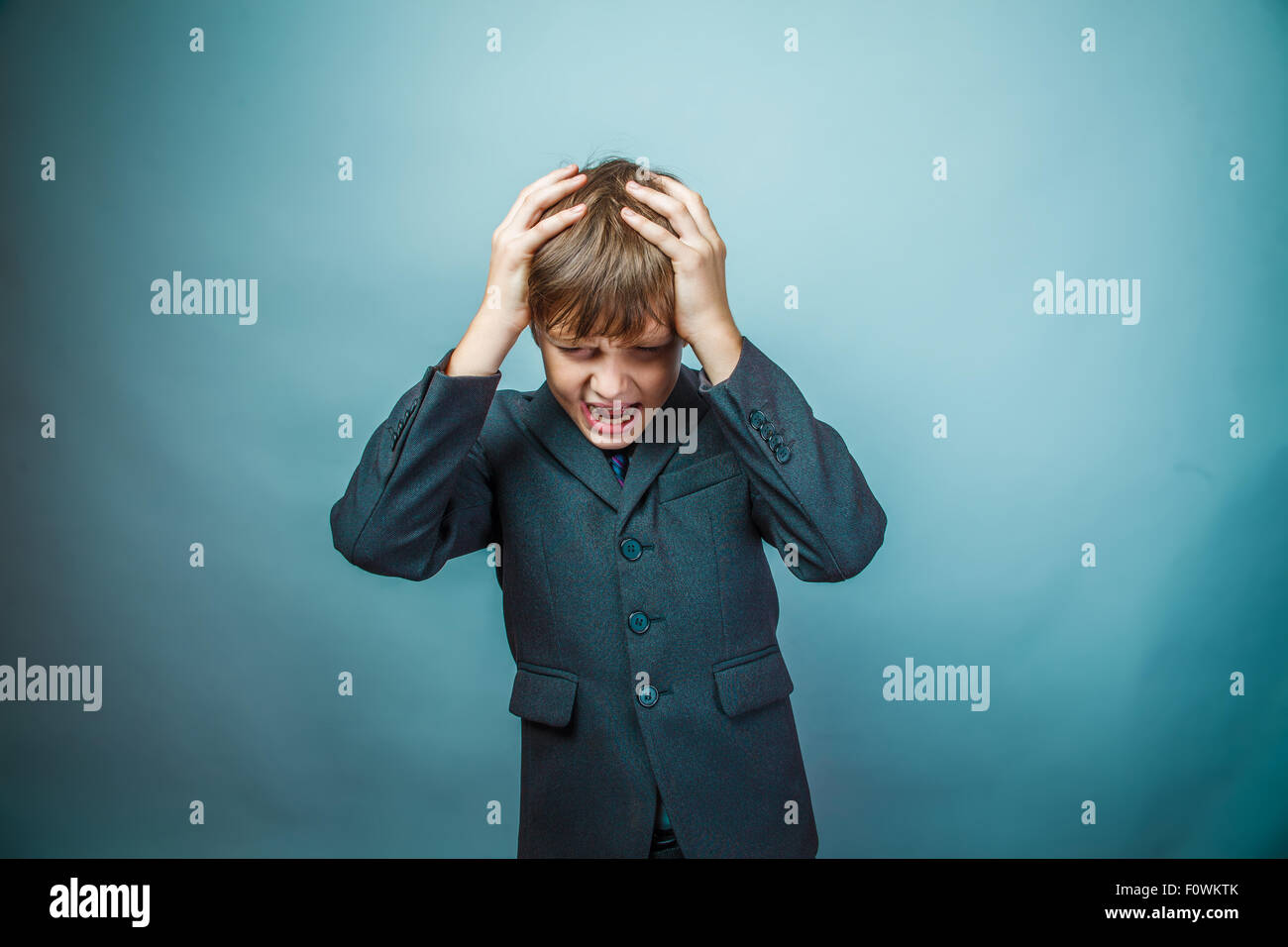 Boy denial depression stres hi-res stock photography and images - Alamy