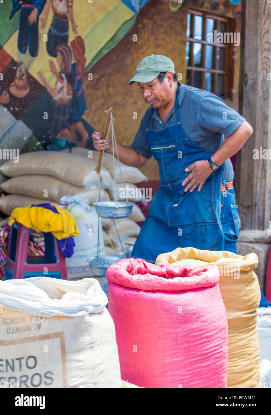 Portrait of a Guatemalan man at the Chichicastenango Market Stock Photo ...