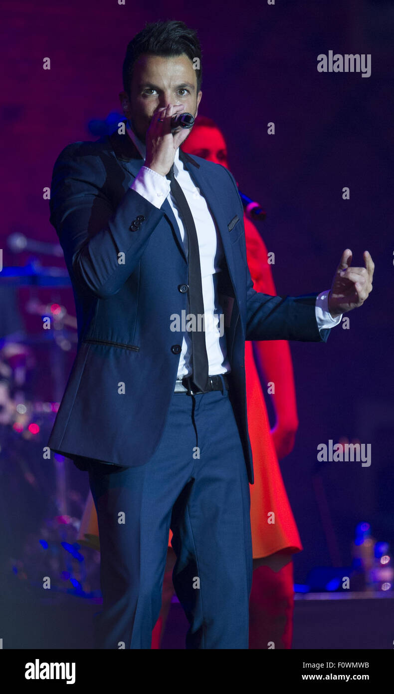 Peter Andre performs live at the Hampton Court Palace Festival 2015 ...