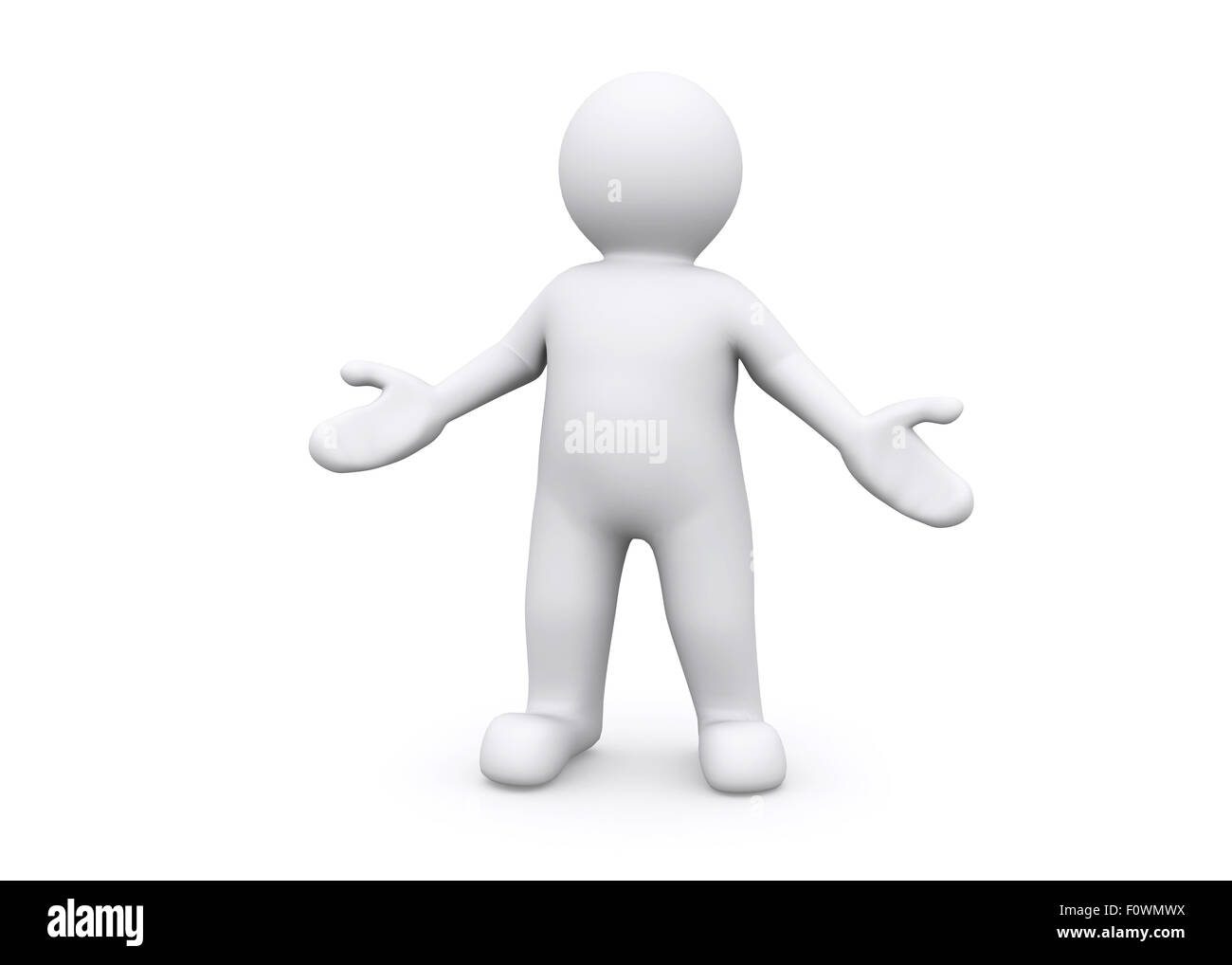 3d blank figure standing welcome, proud to present Stock Photo - Alamy