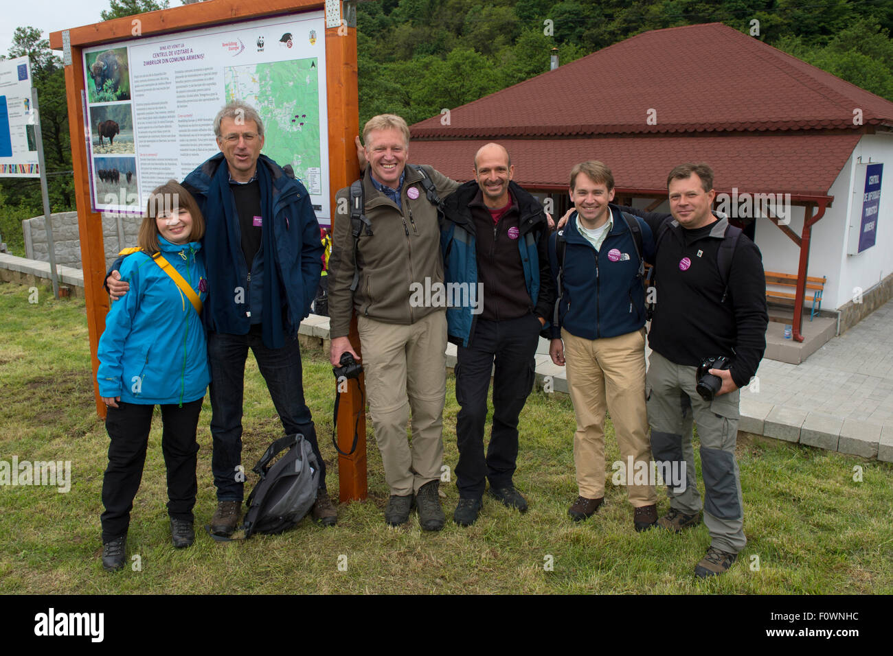 Rewilding Europe staff from the Central and Danube Delta teams outside ...