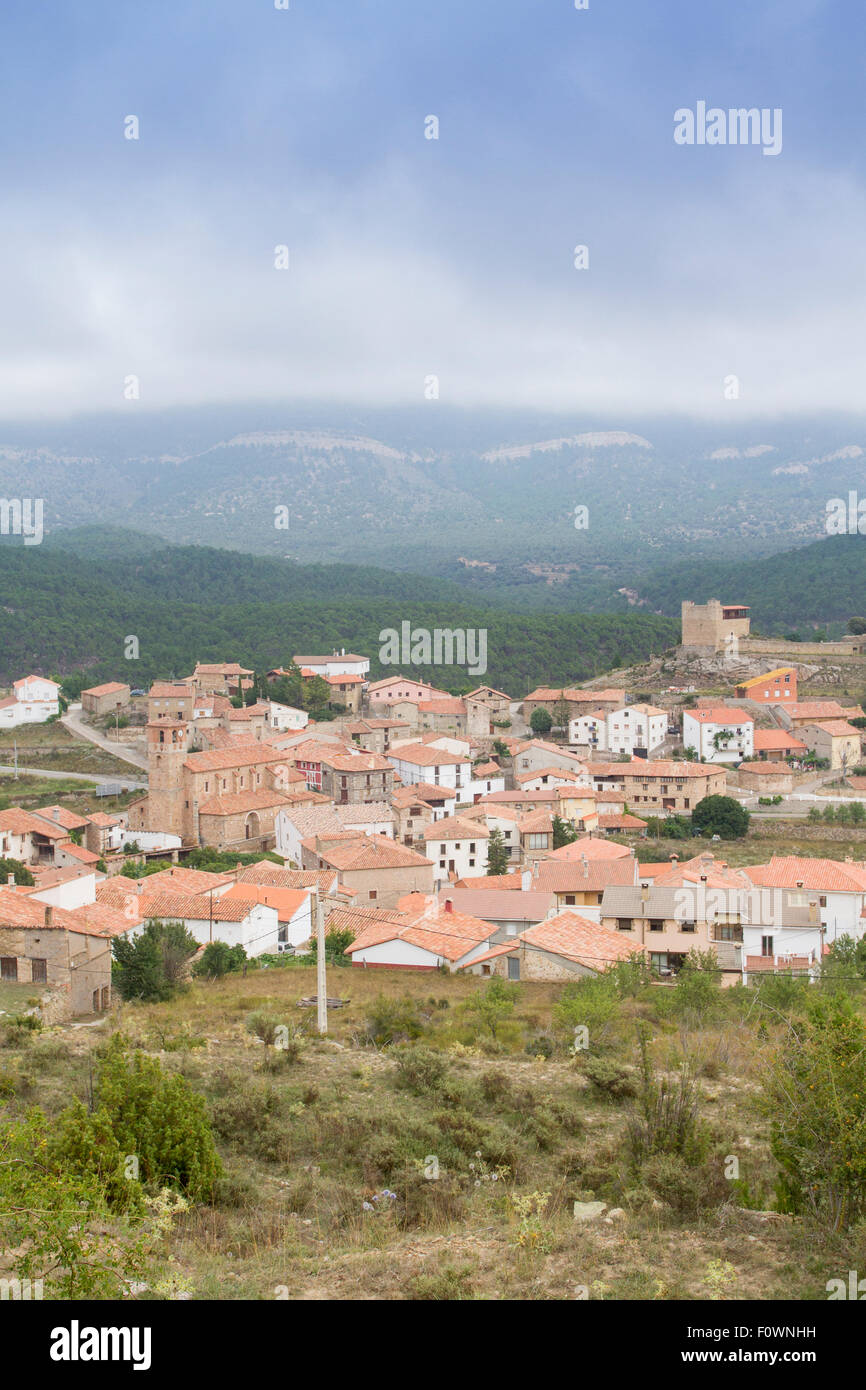 Aerial view of El Castellar, Teruel, Aragón, Spain Stock Photo - Alamy
