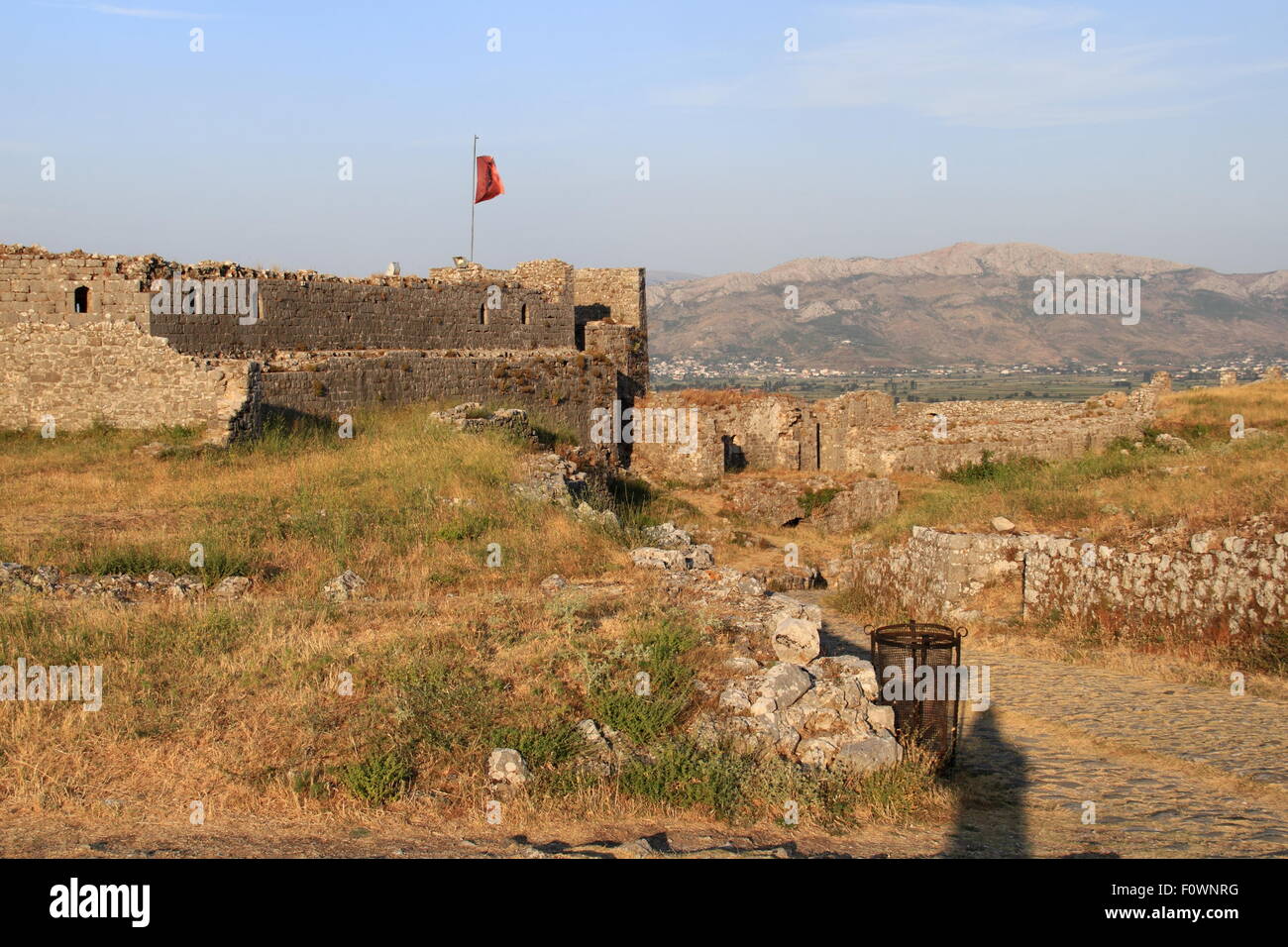 Barbican Gate entrance to first courtyard, Rozafa Castle, Shkodra ...