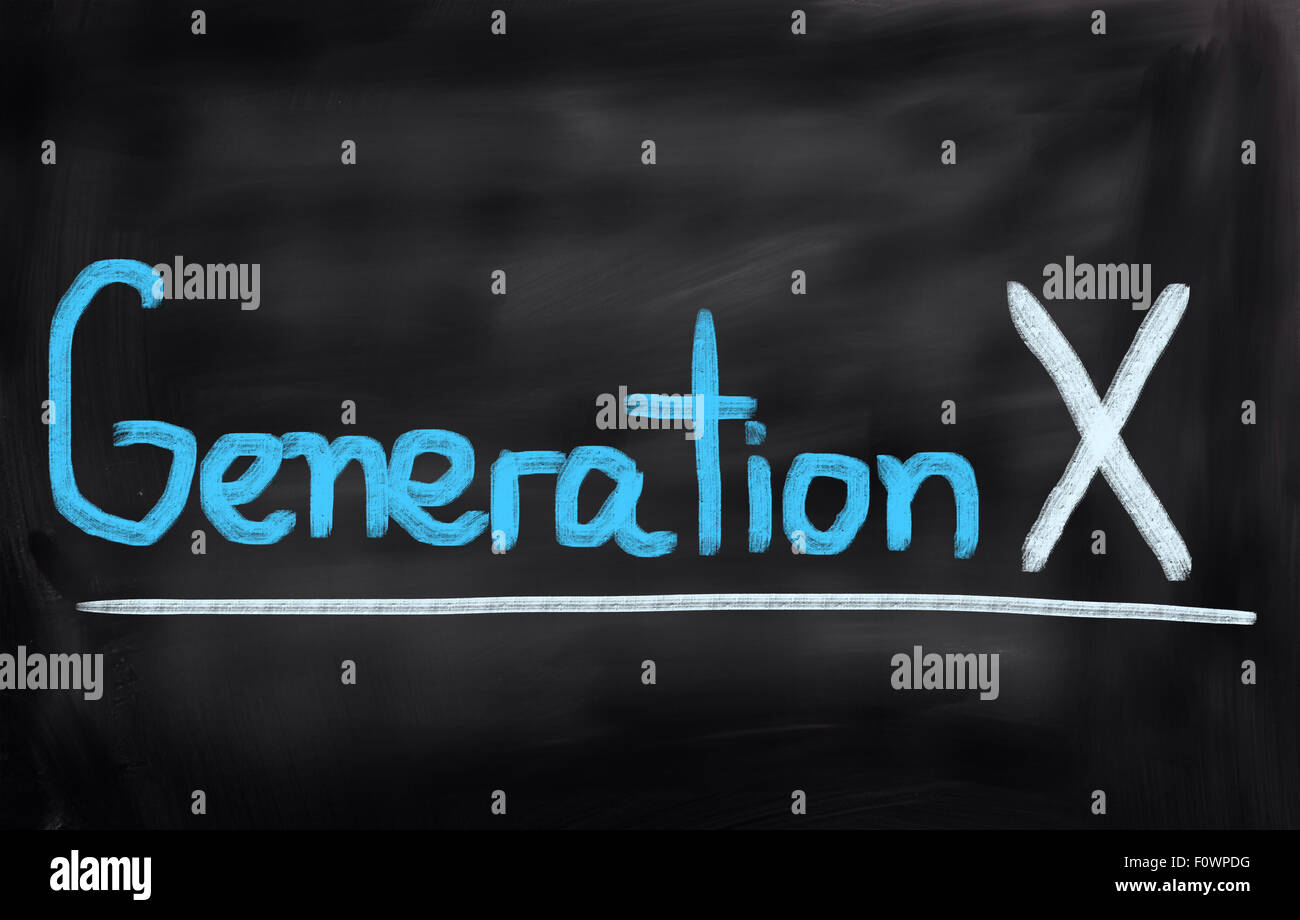 Generation X Concept Stock Photo - Alamy