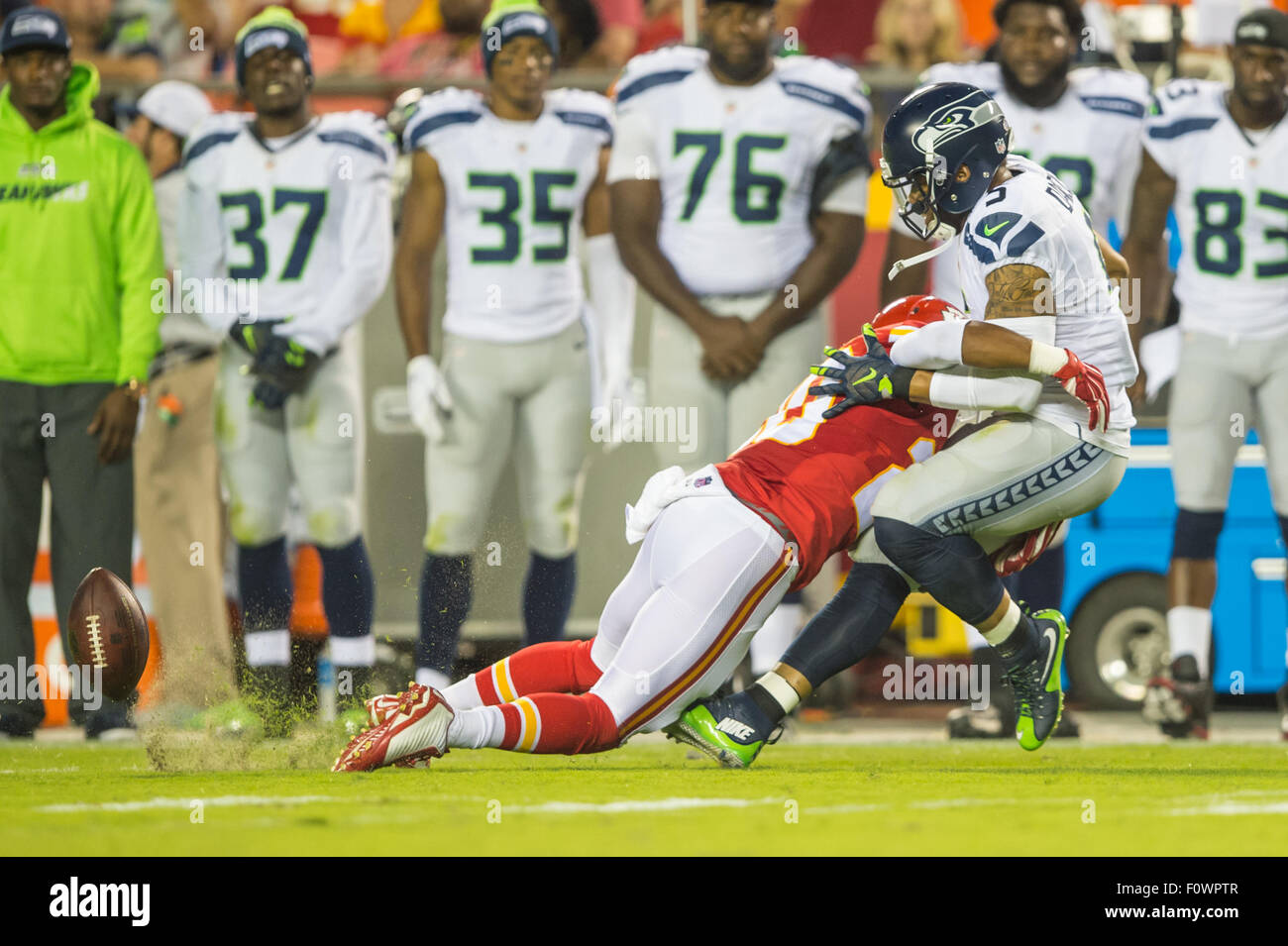Kansas City, Missouri, USA. 21st Aug, 2015. Kansas City Chiefs CB #20 ...