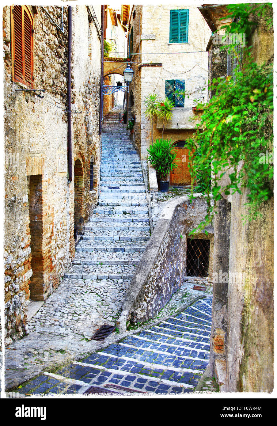 Authentic village Casperia in Rieti province, Italy Stock Photo - Alamy