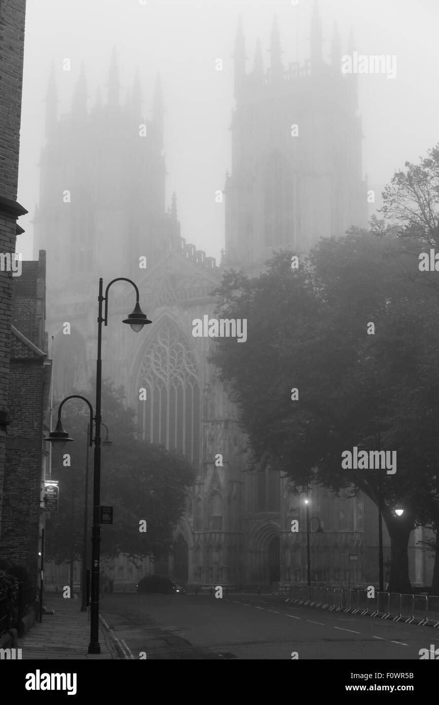 Very misty morning Black and White Stock Photos & Images - Alamy